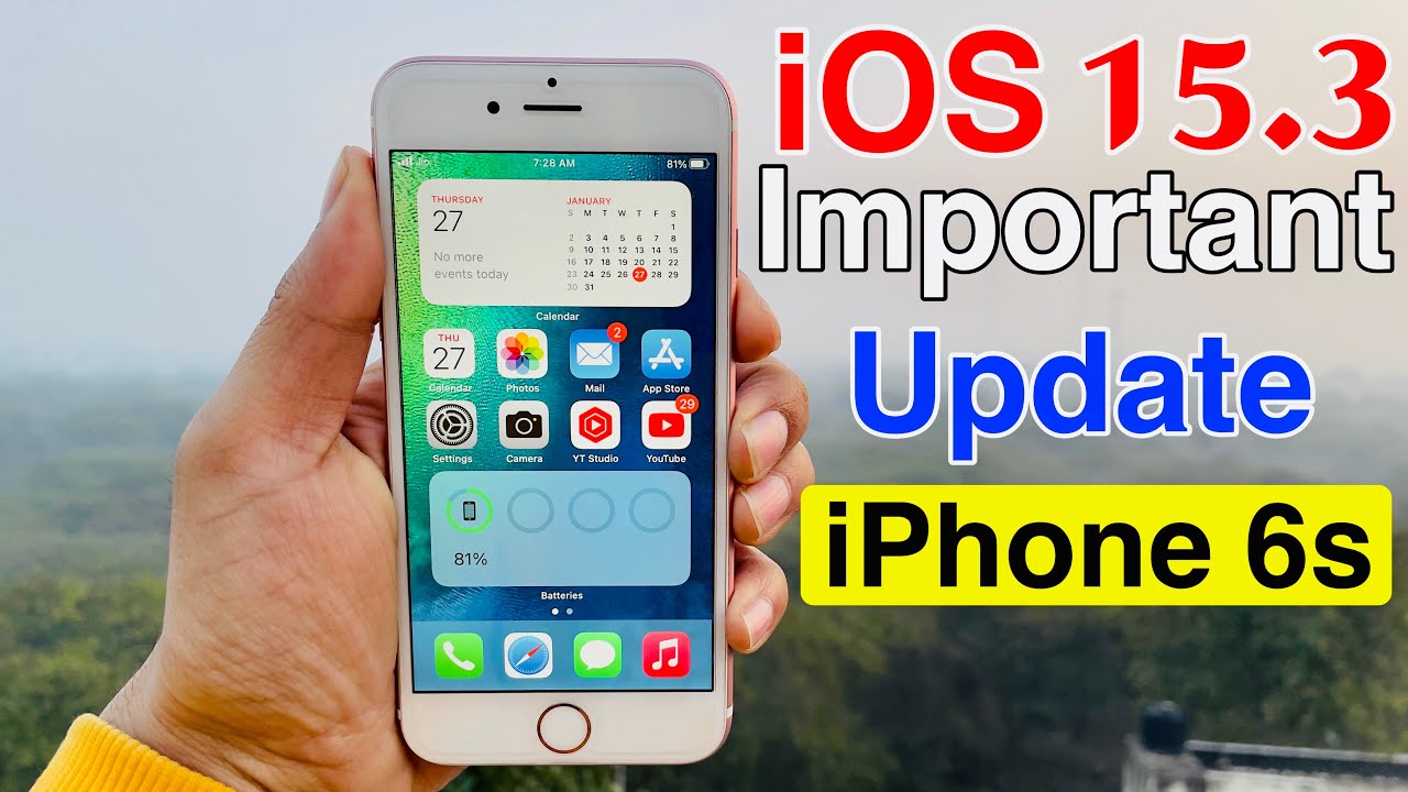iOS 15.3 update on iPhone 6s || Khatrnak Update 🔥🔥|| What’s New & Fixes ...