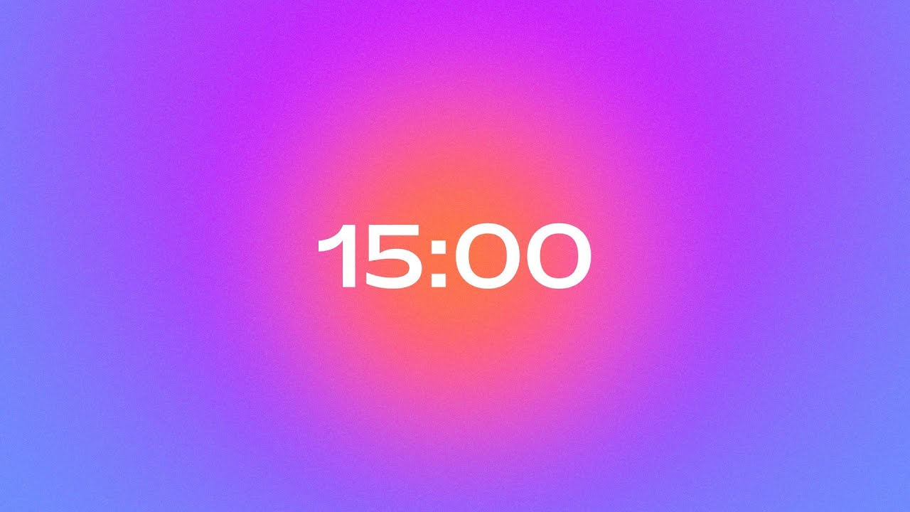 Purple Aura 15 Minute Timer | Aesthetic Twilight Gradient - YouTube