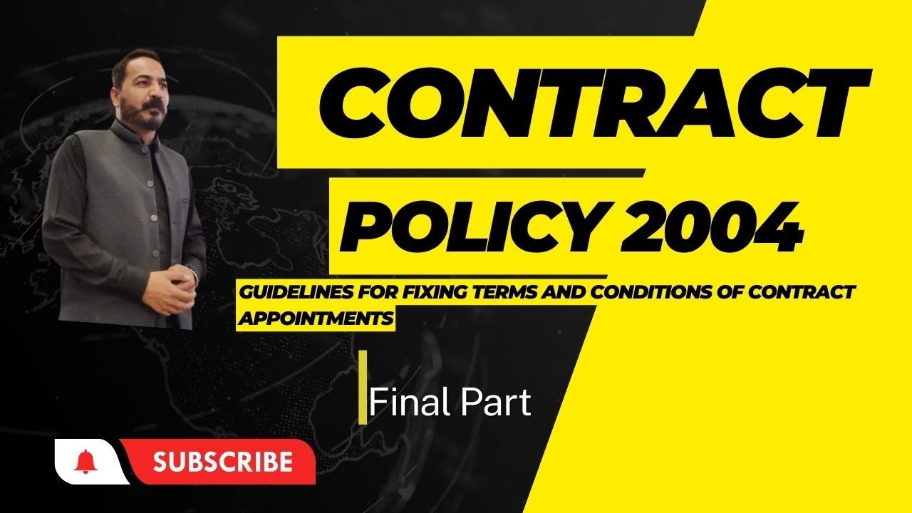 Contract Policy 2004 Final Part - YouTube