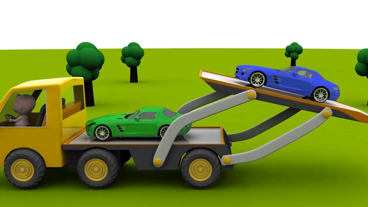Learn Colors With Baby Driver Car Carrier Truck - Colors For Children ...