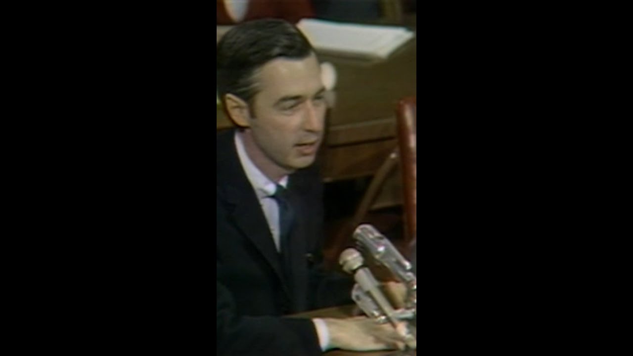 Fred Rogers Testifies Before Congress in 1969 - YouTube