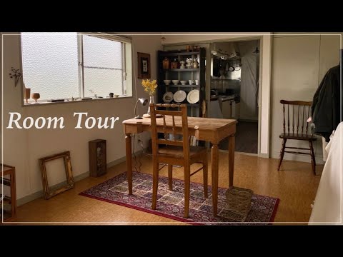 【アンティークに囲まれた部屋とカフェ風キッチンの紹介】都内1DK / Room Tour / antique /diy / cafe interior - YouTube