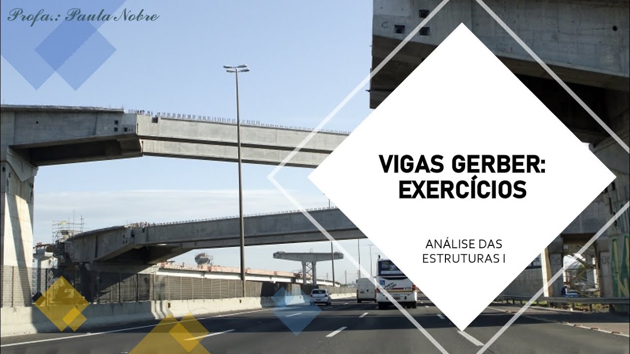 [ANÁLISE DAS ESTRUTURAS I] VIGA GERBER - EXERCÍCIOS - YouTube