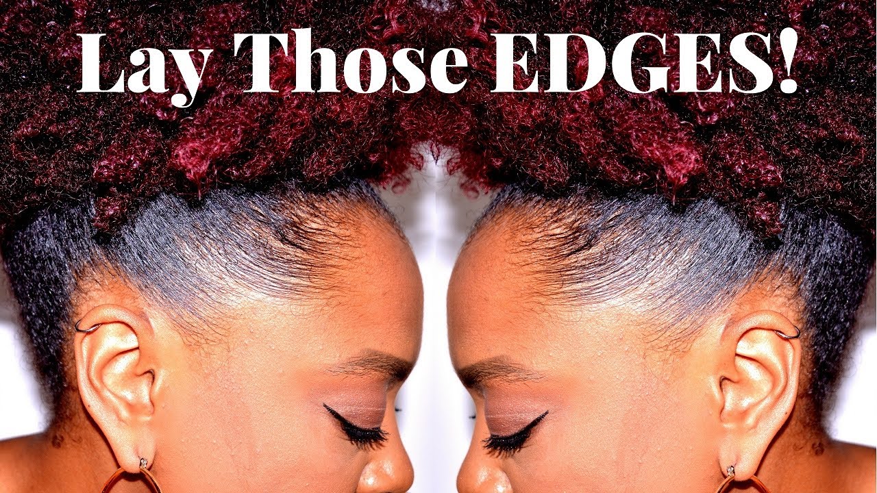 HOW I "LAY" MY EDGES! TYPE 4 NATURAL HAIR | #EdgesOnFleek | THE CURLY ...
