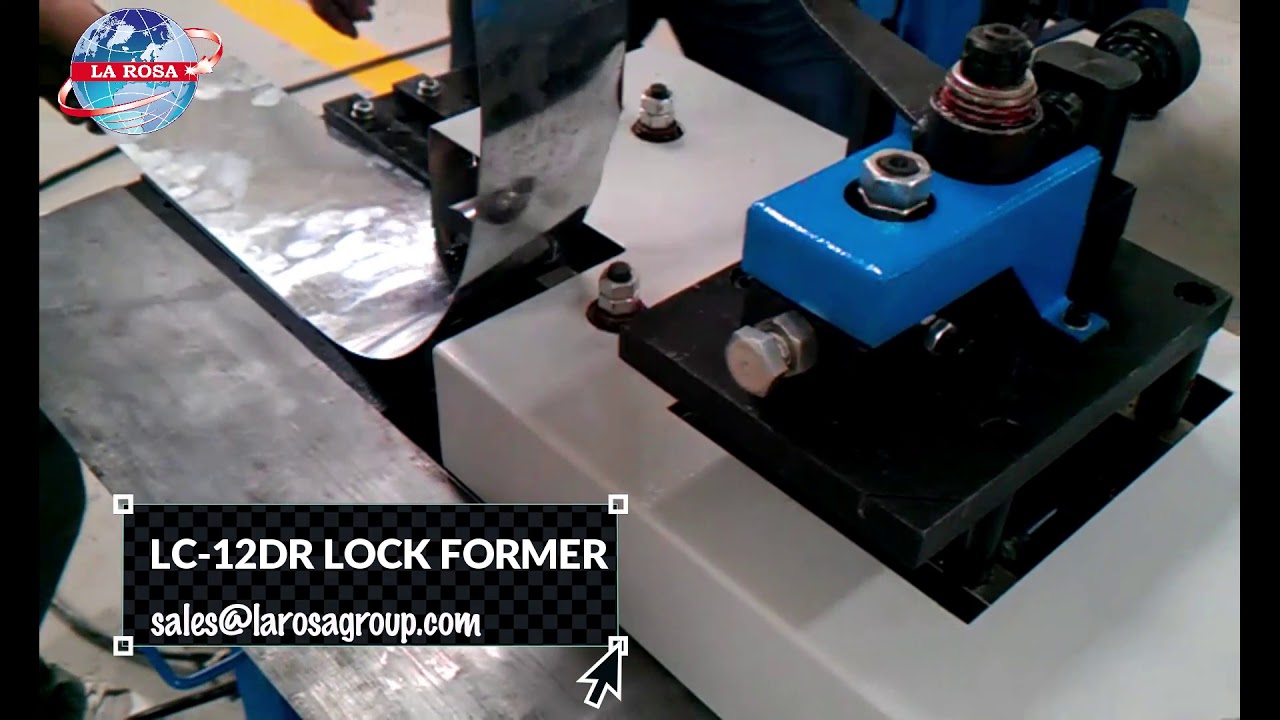 LC-12DR - LOCK FORMER MACHINE - YouTube
