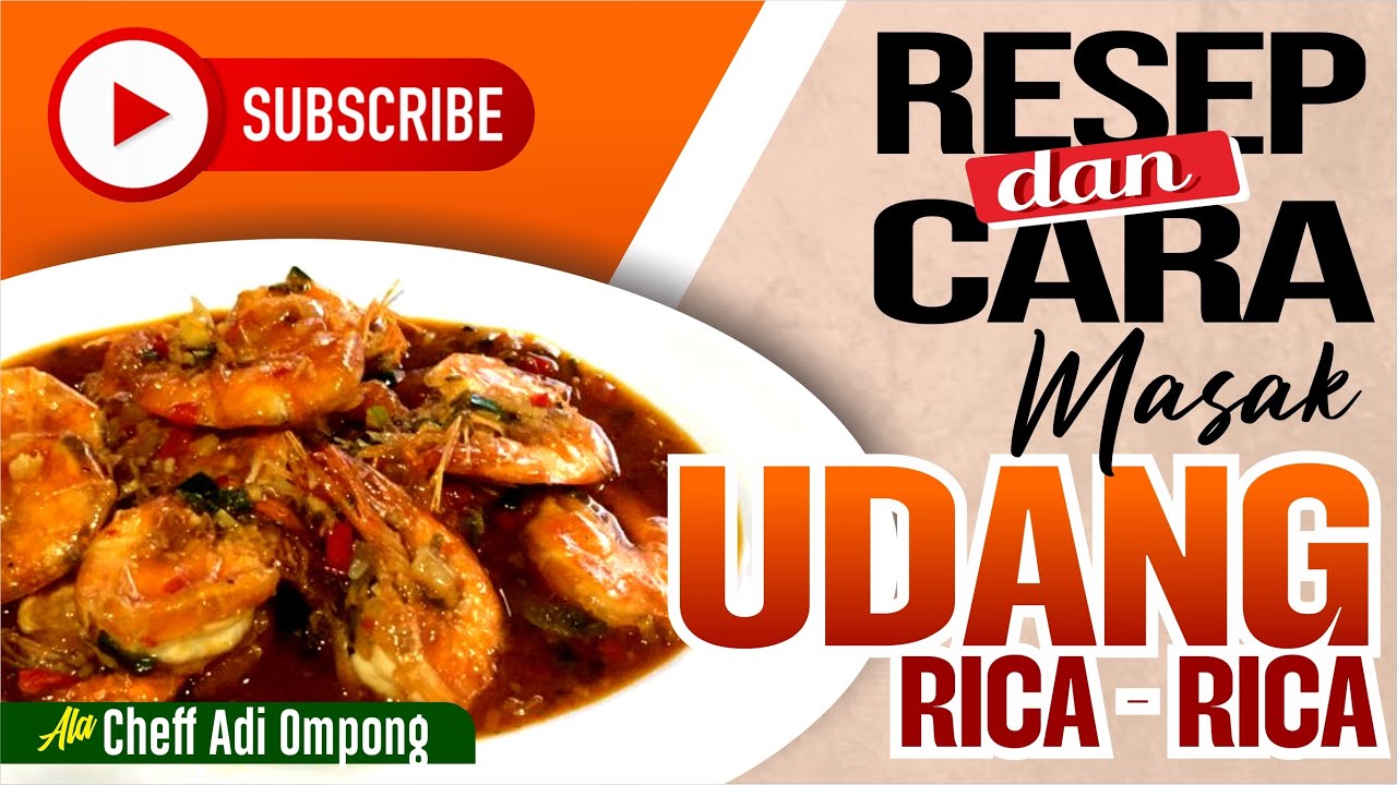 Resep dan cara masak udang rica rica ala Chinese food - YouTube