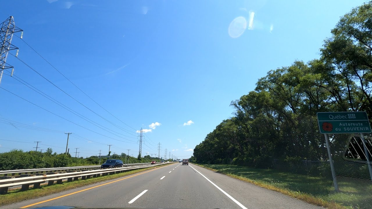 Autoroute 20 Montreal Quebec Canada - 蒙特利尔的高速公路 - YouTube