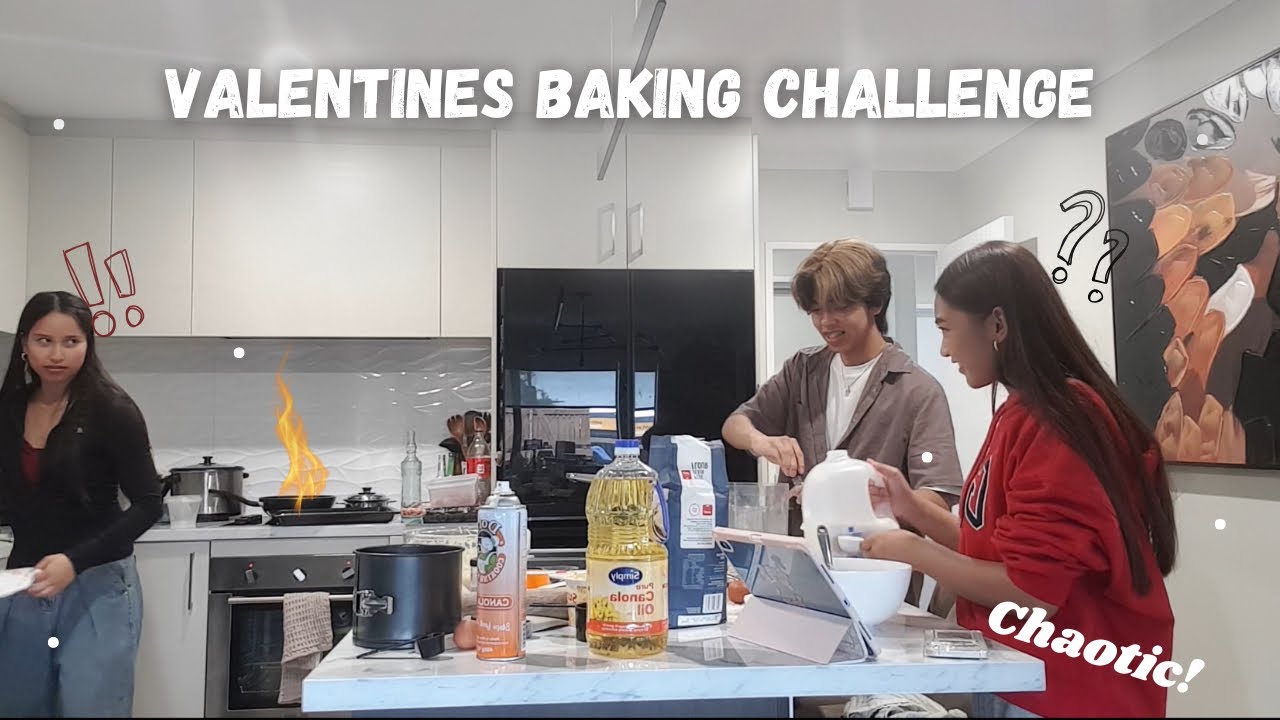 VALENTINES BAKING CHALLENGE. CHAOTIC - YouTube