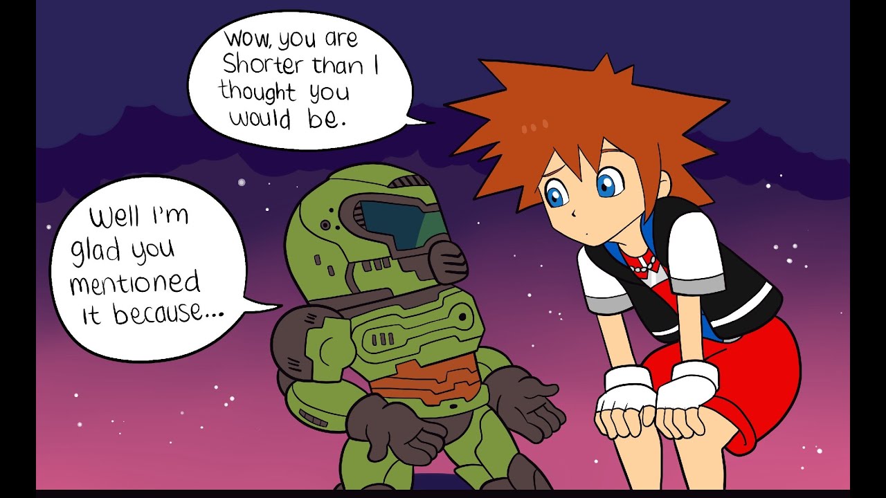 Why is Doom Guy So Short? (Smash Bros. Comic Dub) - YouTube