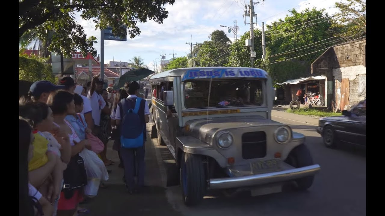 Philippines, Bulacan, Jeep ride from Muzon to Tungko market - YouTube