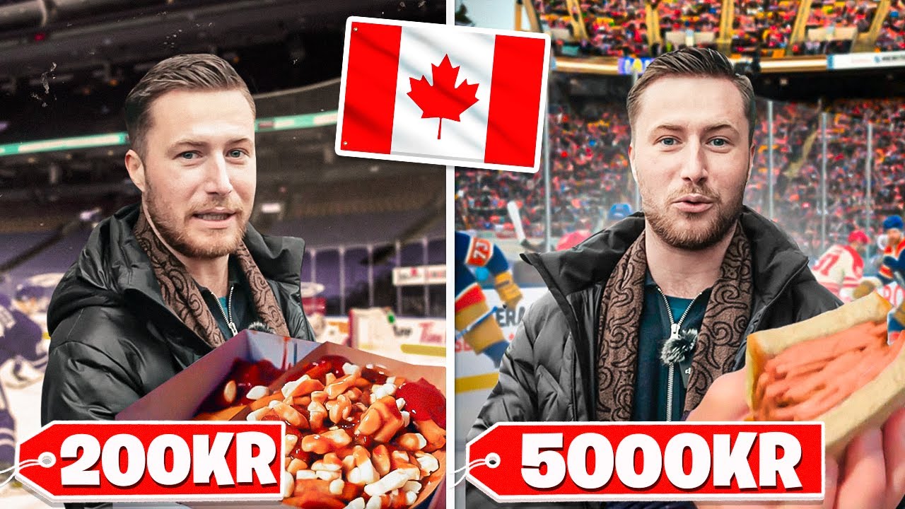 200 kr vs 5000 kr Ishockey Kamp i Canada! - YouTube
