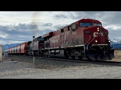 CP 8855 East - CPKC 602 (Potash) - CP Laggan Sub - Ozada, Alberta - YouTube