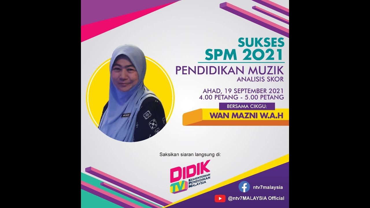 My Talents | Sukses | SPM (2021) | Pendidikan Muzik - Analisis Skor ...