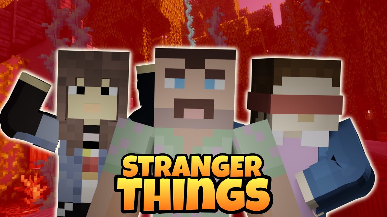 Minecraft STRANGER THINGS Parody - YouTube