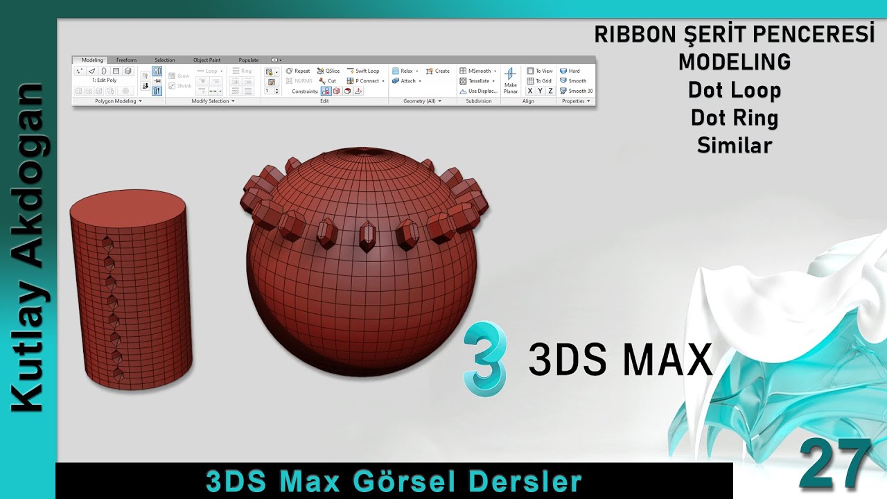 Autodesk 3DS Max Dersleri-27 3DS Max Ribbon Şerit Penceresi - YouTube