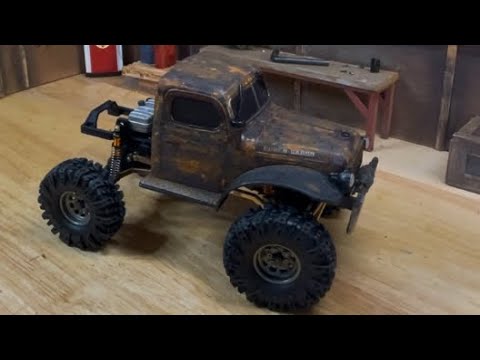 FMS FCX24 Power Wagon - Aged/Rusted Body Mod! - YouTube