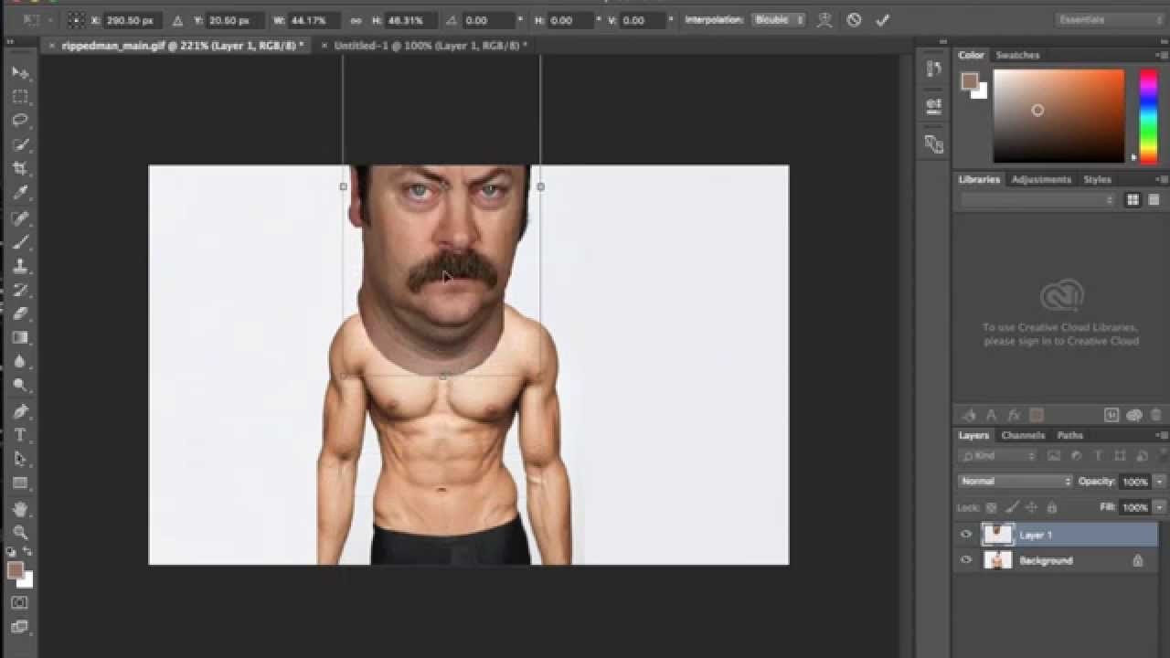 How To Put a Head On a Body Using Photoshop - YouTube