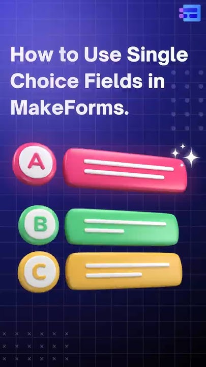 How to Use Single Choice Fields in MakeForms - YouTube