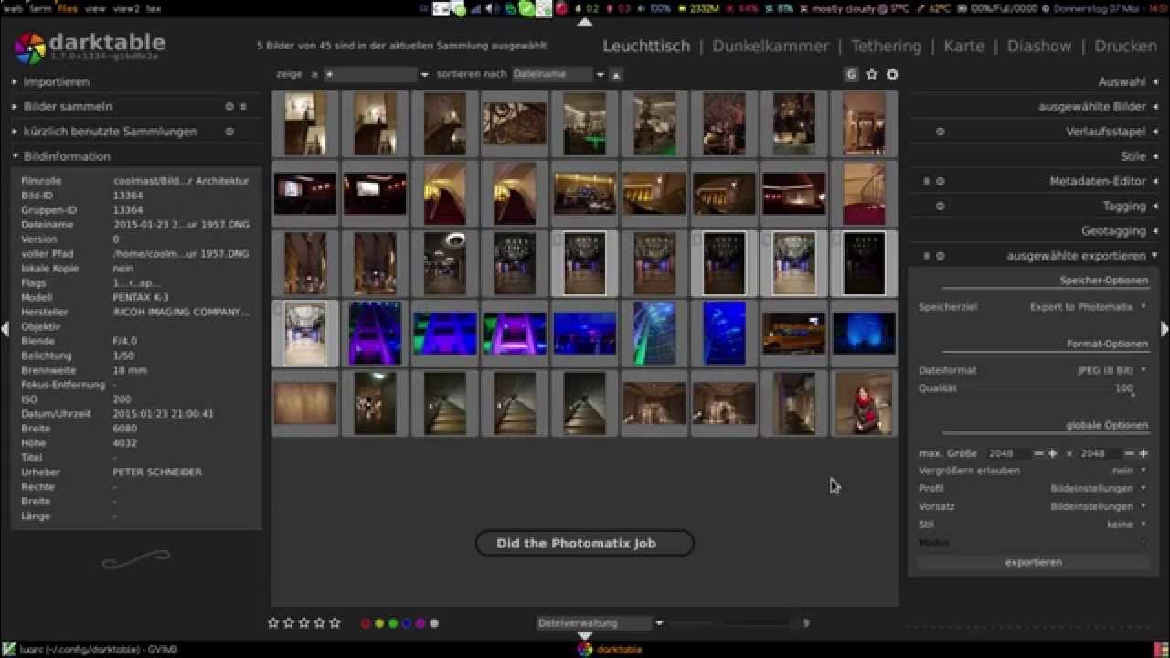 Darktable Photomatix Integration using Lua engine - YouTube