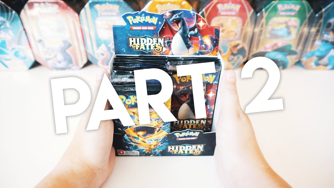 OFFICIAL HIDDEN FATES BOOSTER BOX!!! [PART 2] - YouTube