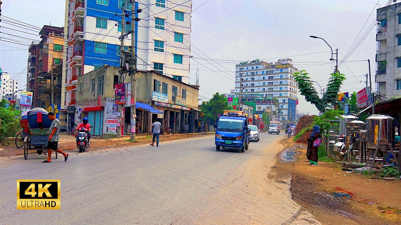 Meradia Bazar, Banasree, Dhaka. 4K walking Tour 2023 || Bangladesh ...