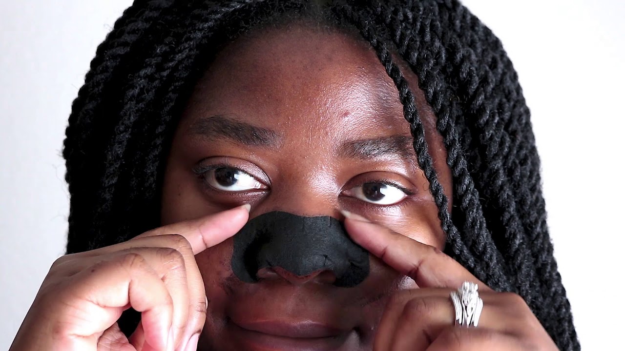 Trying the Danielle Creation Charcoal Detoxifying Nose Strip - YouTube