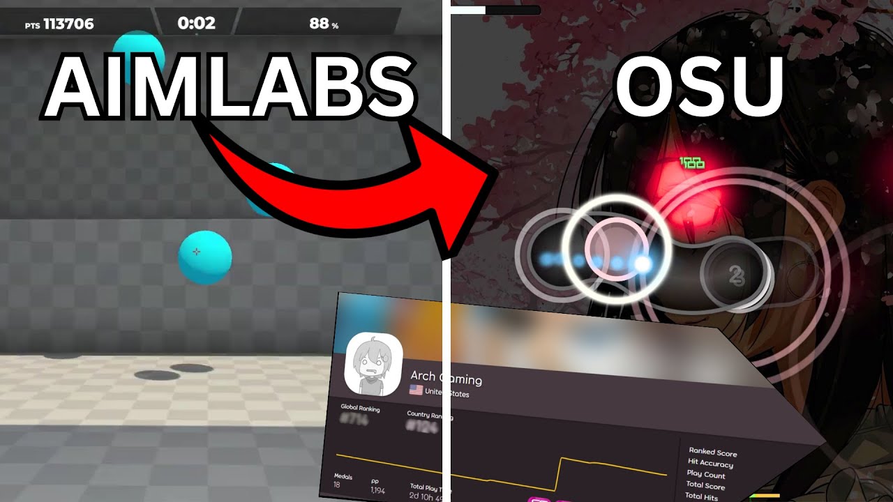 How Good Is a Top 100 Aim Trainer at Osu? - YouTube