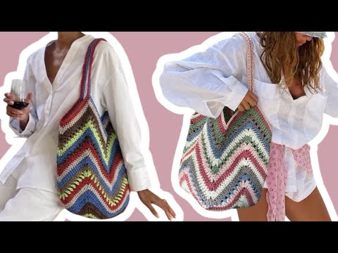 Pamuk Makrome İple Renkli Lale Model Çanta Yapılışı 🌈 Kolay & Detaylı Anlatım