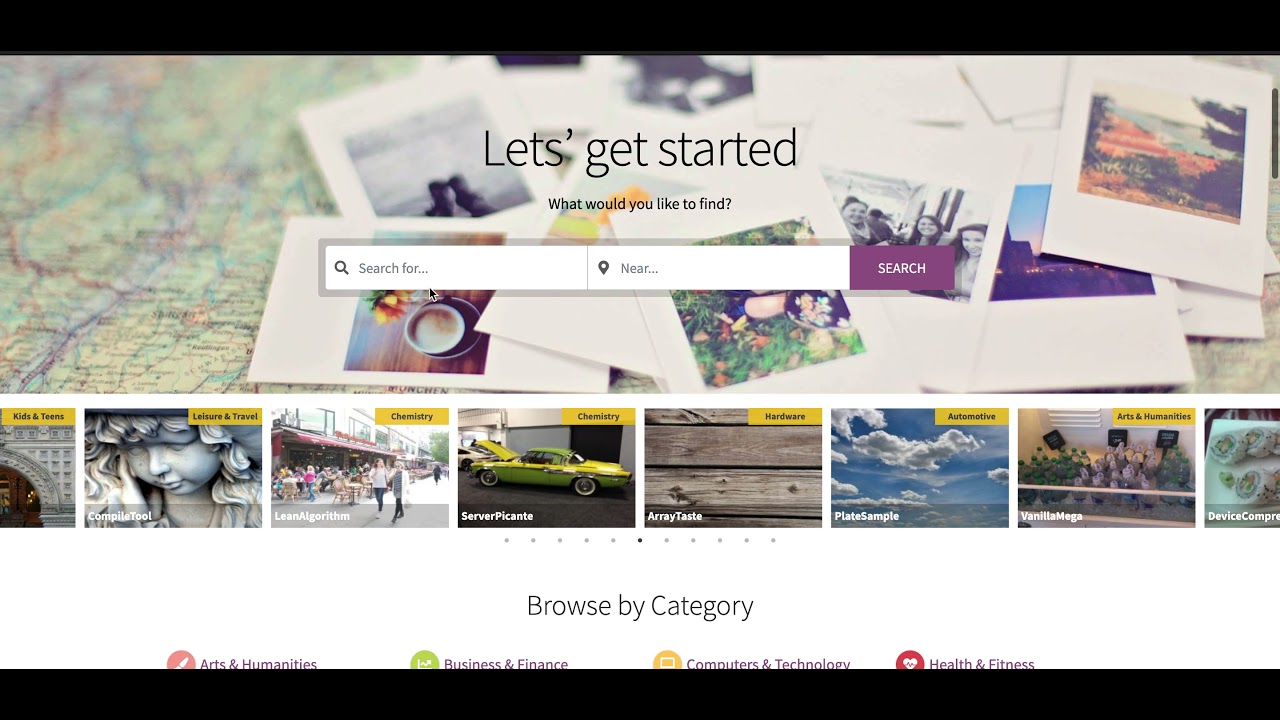 Directory listing designs sample - YouTube