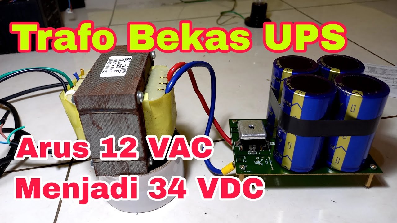 Cara Membuat Power Supply Amplifier Dari Trafo Bekas UPS - YouTube