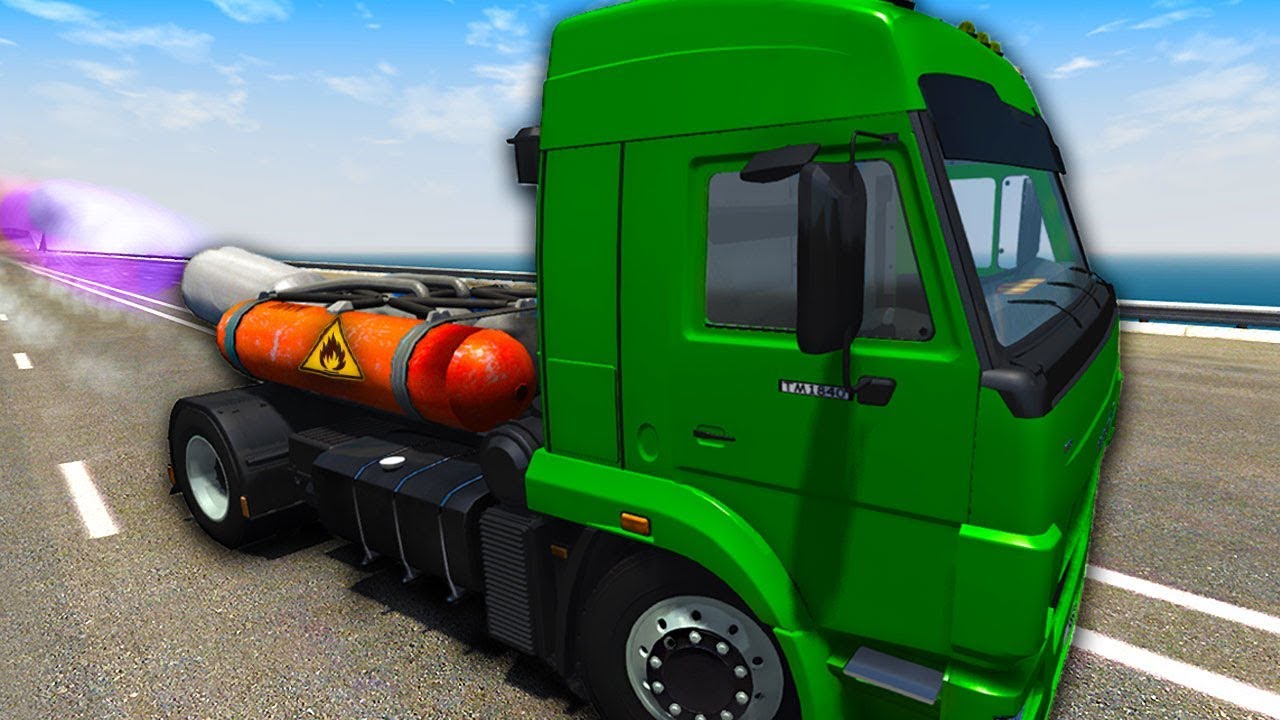 I Put a Jet Engine on a Semi Truck, and This Happened - BeamNG Drive ...