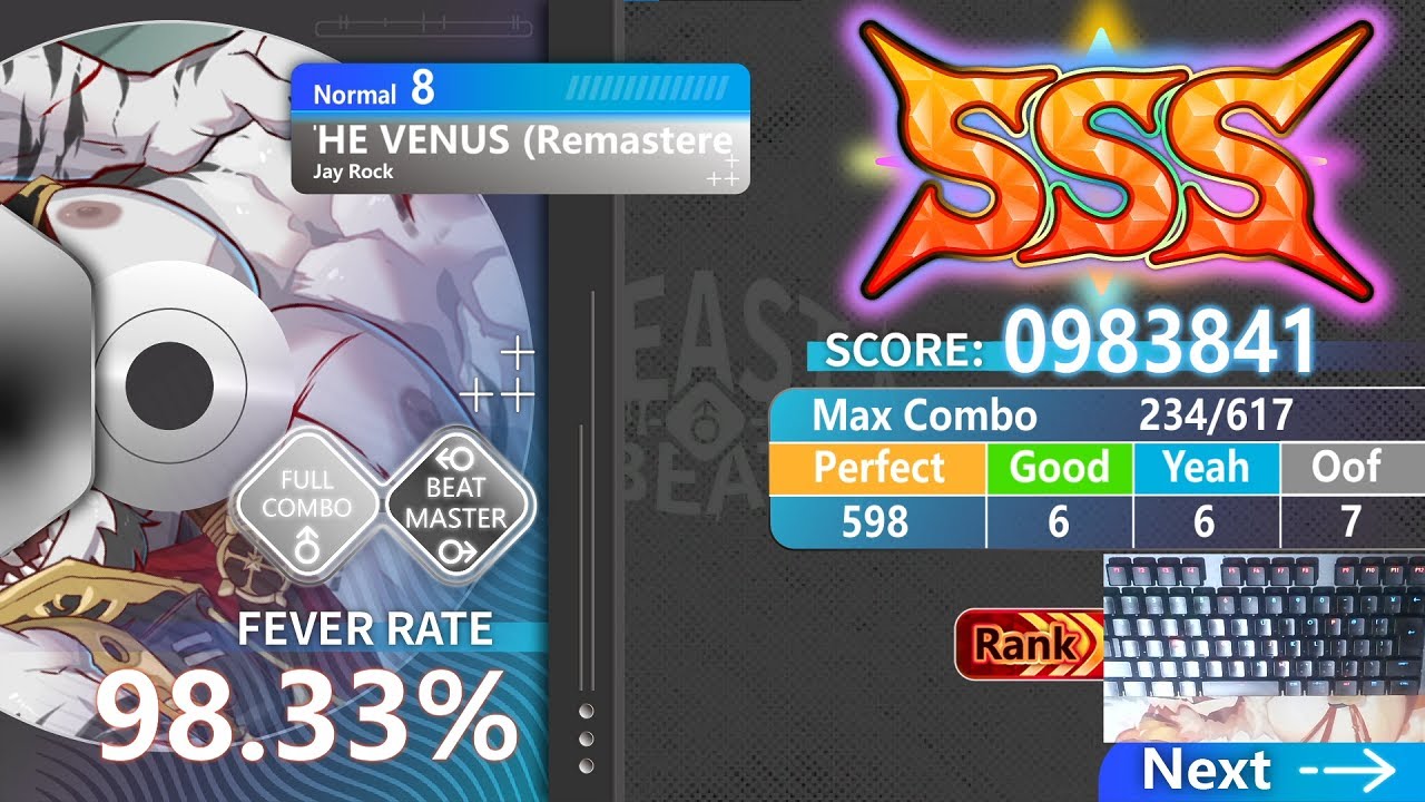 [Beast Beat] The Venus (Normal) OneHand Play - 98.33% - YouTube