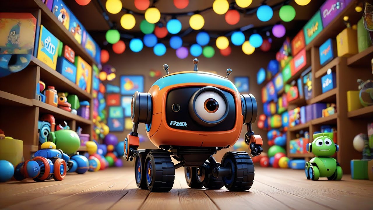 Six Tiny Robots Zoom Zoom Zoom | Robot Song for Kids | Nursery Rhymes ...