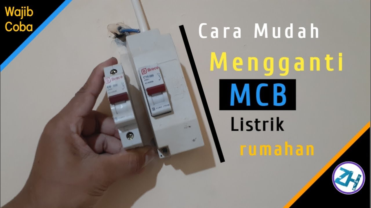 mengganti mcb rumah mudah | memasang mcb listrik - YouTube