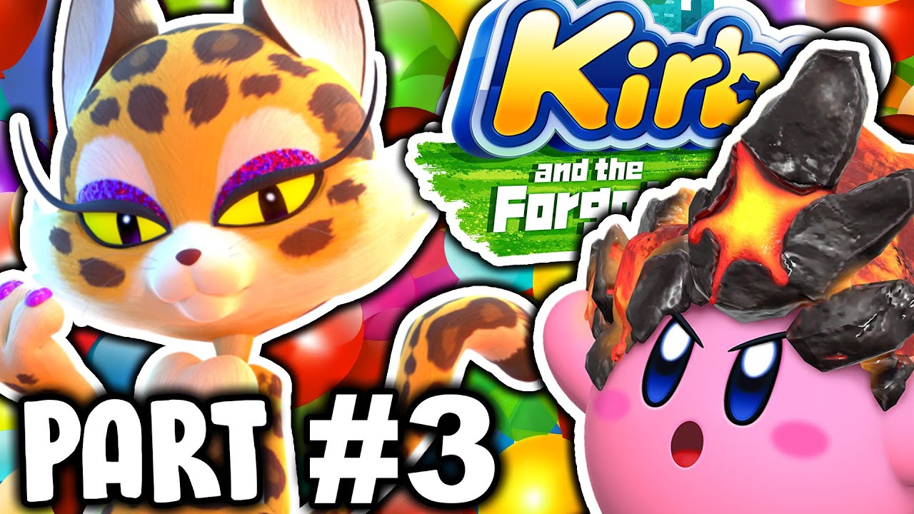 KIRBY AND THE FORGOTTEN LAND | LETHAL LEOPARD CLAWROLINE IS SCARY ...