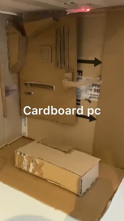 Cardboard pc #gaming #pcbuild #gamingpc - YouTube