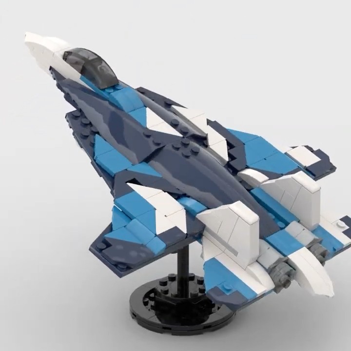 LEGO Sukhoi Su-57 Felon - Alternate Build of 2 x 31160 Race Plane - YouTube