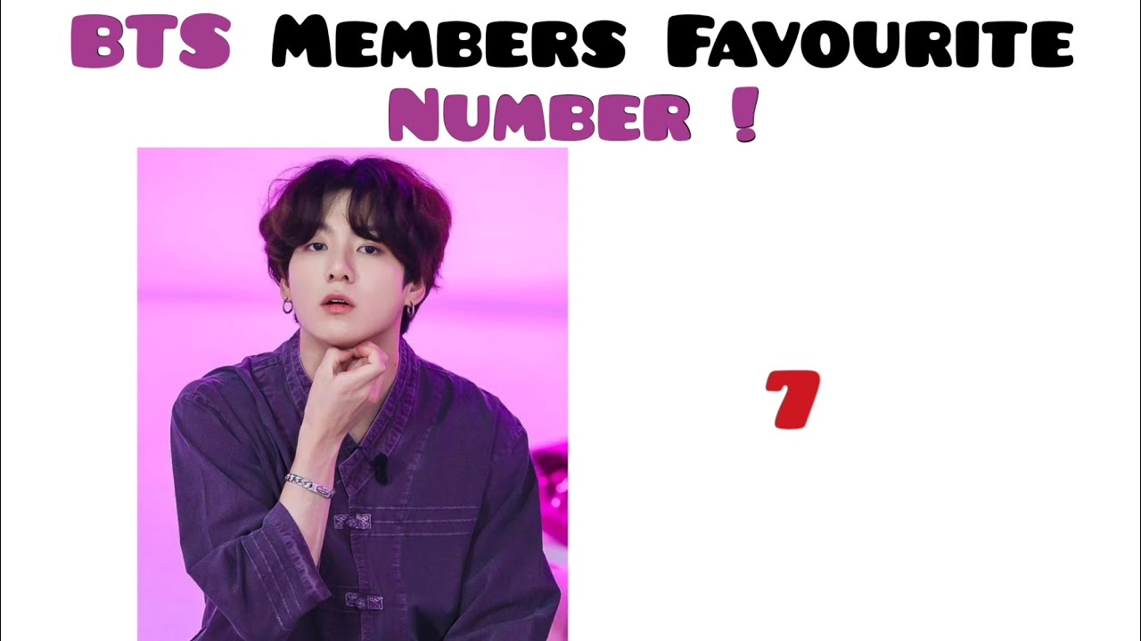 BTS Members Favourite Number 2023! 😮 - YouTube