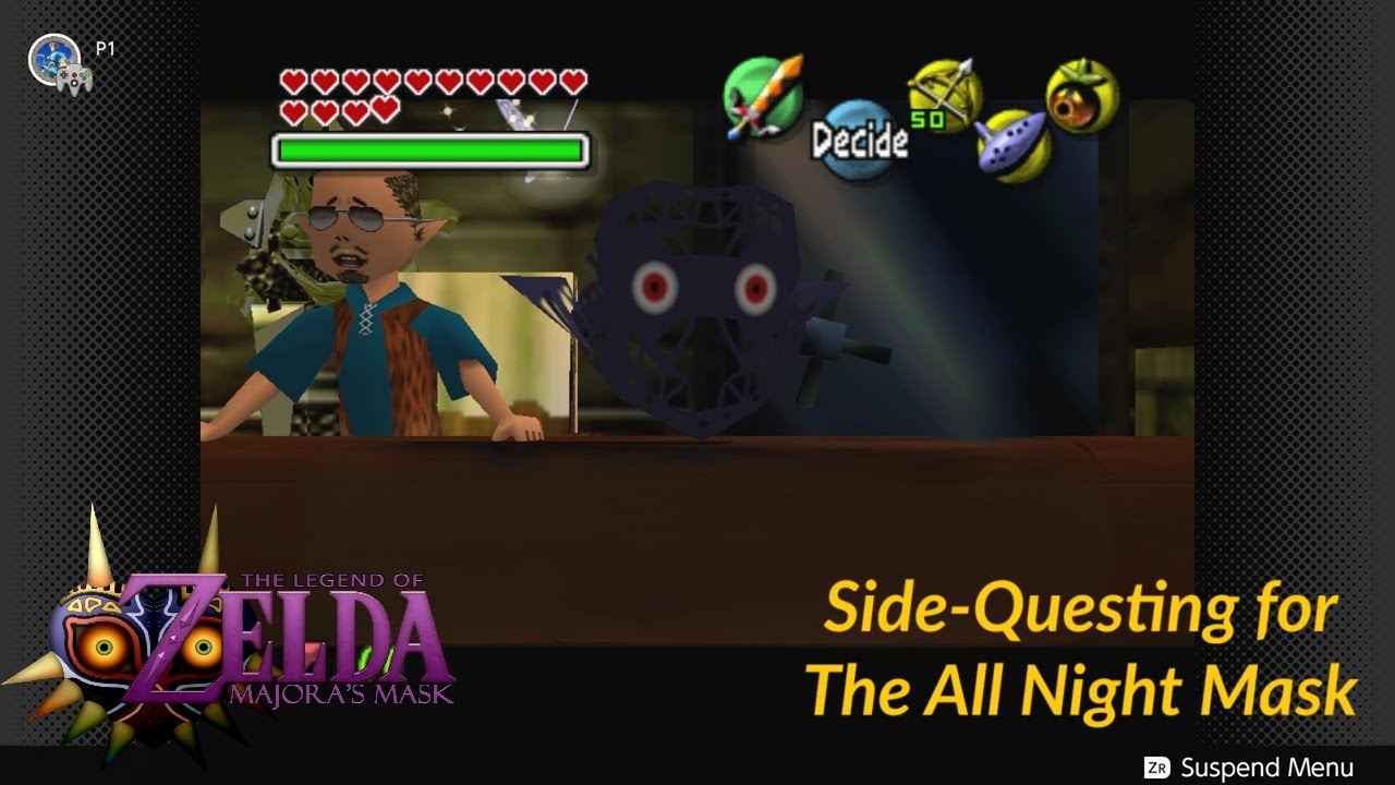 Legend of Zelda Majora's Mask: Side Questing for the All Night Mask ...