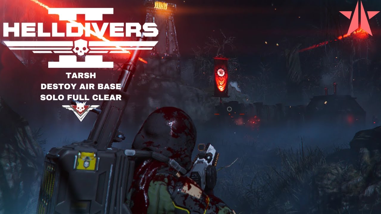 Helldivers 2 | Autocannons vs Bots | Tarsh-Destroy Airbase | Solo Full Clear Difficulty 8 - YouTube