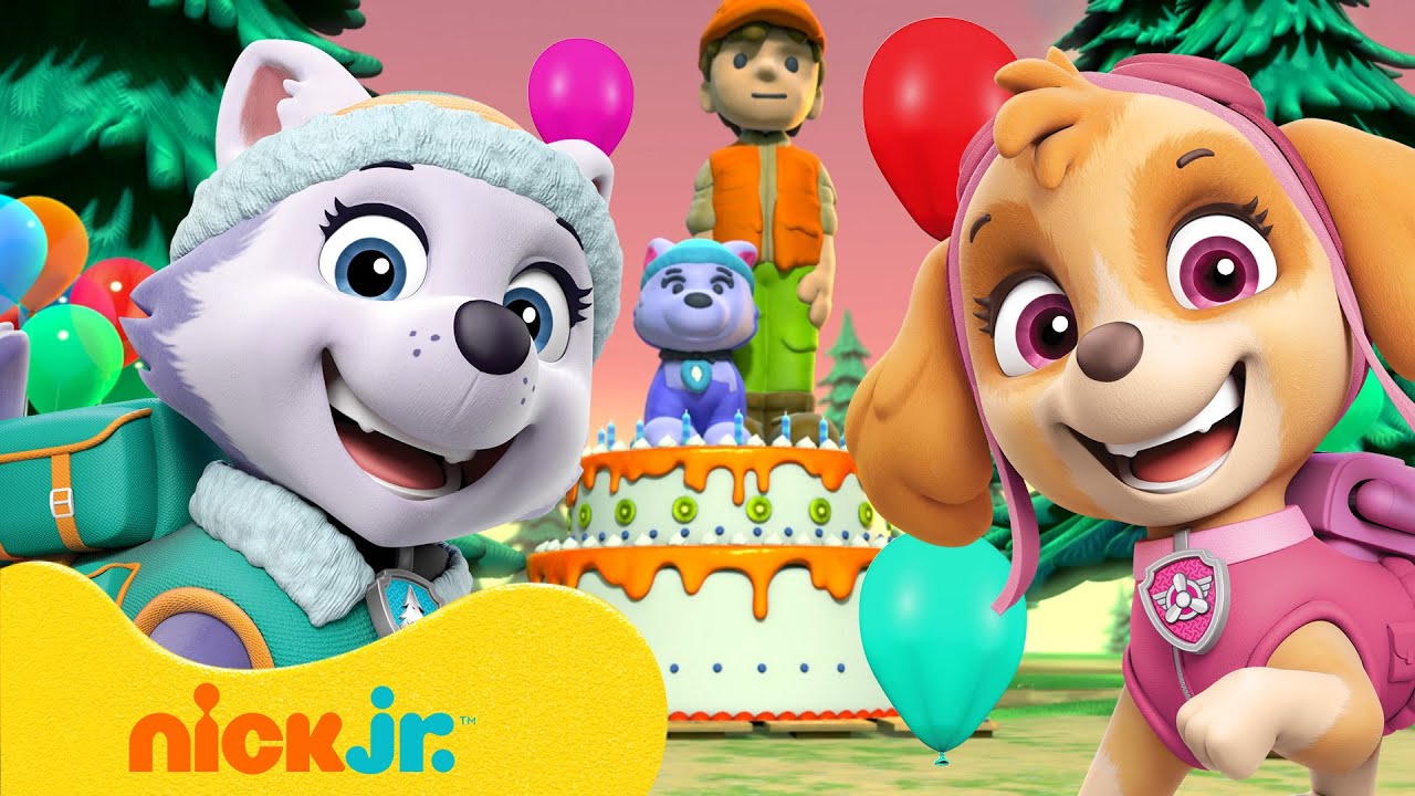 PAW Patrol Best Party Scenes! w/ Skye & Everest | 10 Minutes | Nick Jr ...