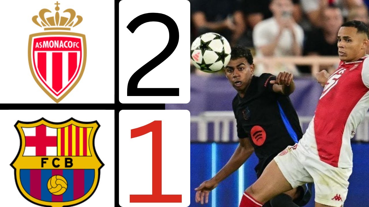 AS Monaco vs Barcelona 2-1 | FULL HIGHLIGHTS - YouTube