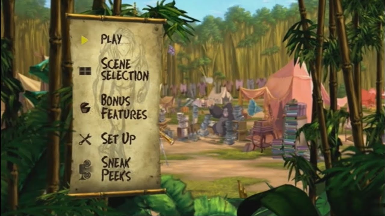 Tarzan (1999) - Dvd Menu Walkthrough - YouTube