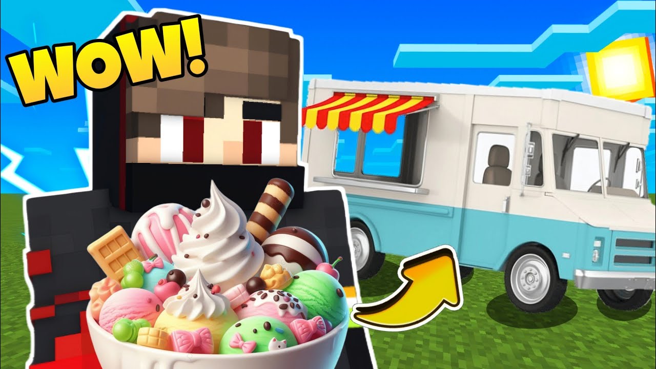 Minecraft But I Make Ice Cream Shop With My Brother🤩 @MineRush01 - YouTube