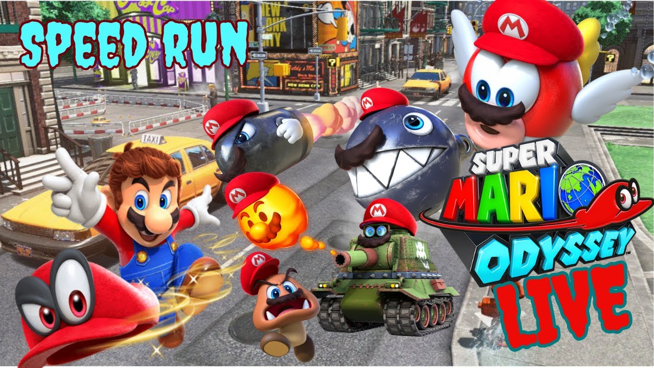 Super Mario Odyssey live Speed Run World record - YouTube
