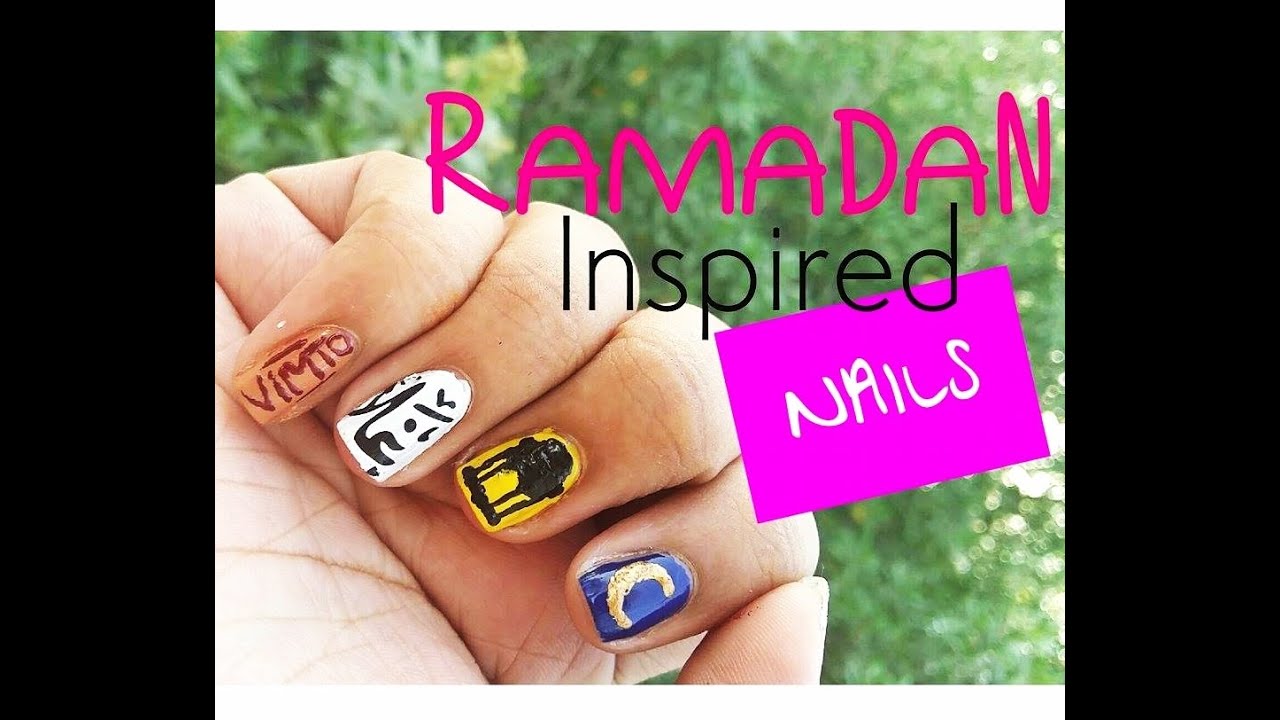 RAMADAN Inspired Nail Art 🌙🌙🌙 - YouTube