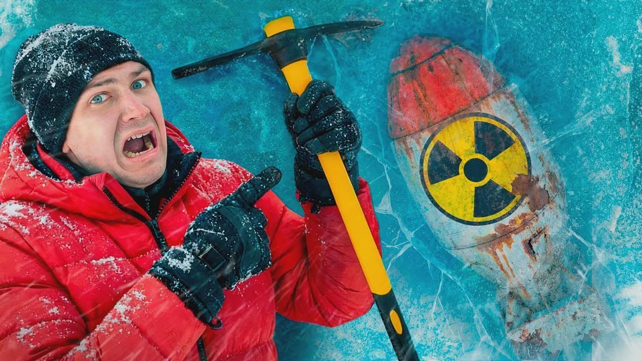 We Found a NUCLEAR BOMB Hidden in Ice With a Metal Detector! - YouTube