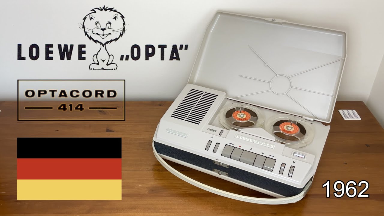 Loewe-Opta Optacord 414 Reel to Reel Tape Recorder - YouTube
