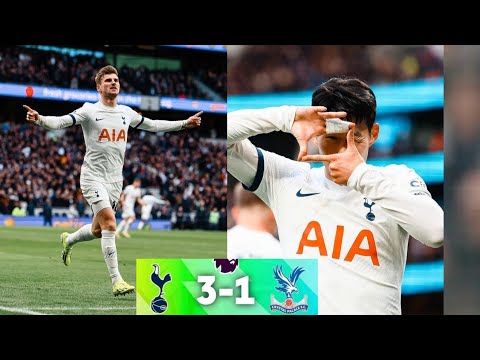Tottenham vs Crystal Palace 3-1 EPL highlights 2024 | Werner goal | Son goal | Romero goal - YouTube
