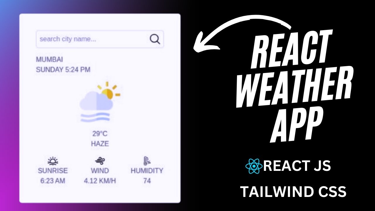 How To Create Weather App Using React Js React Js Weather Apps 5039